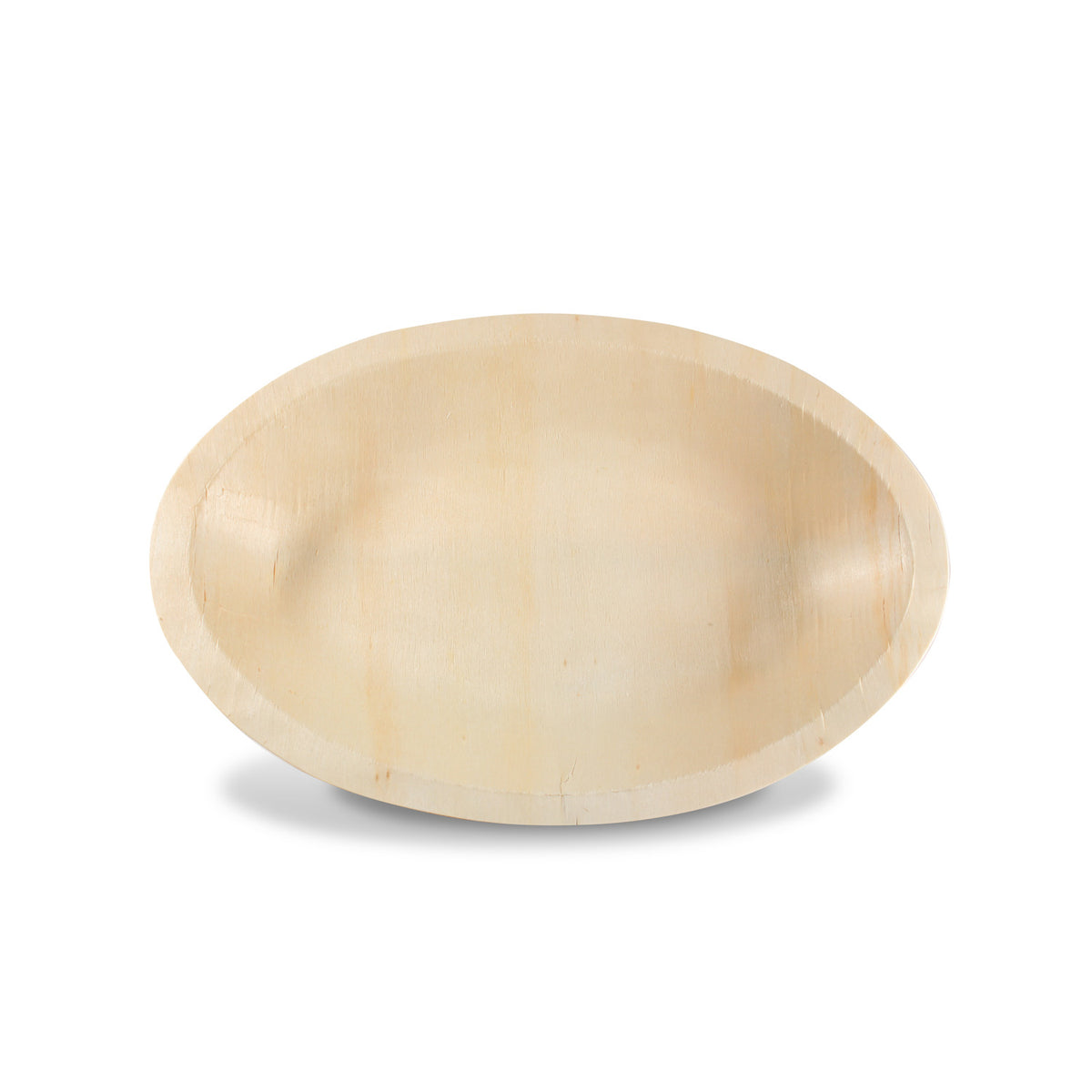 Tree Choice 8.5" x 5" Oval Poplar Wood Plate (200 count/case)