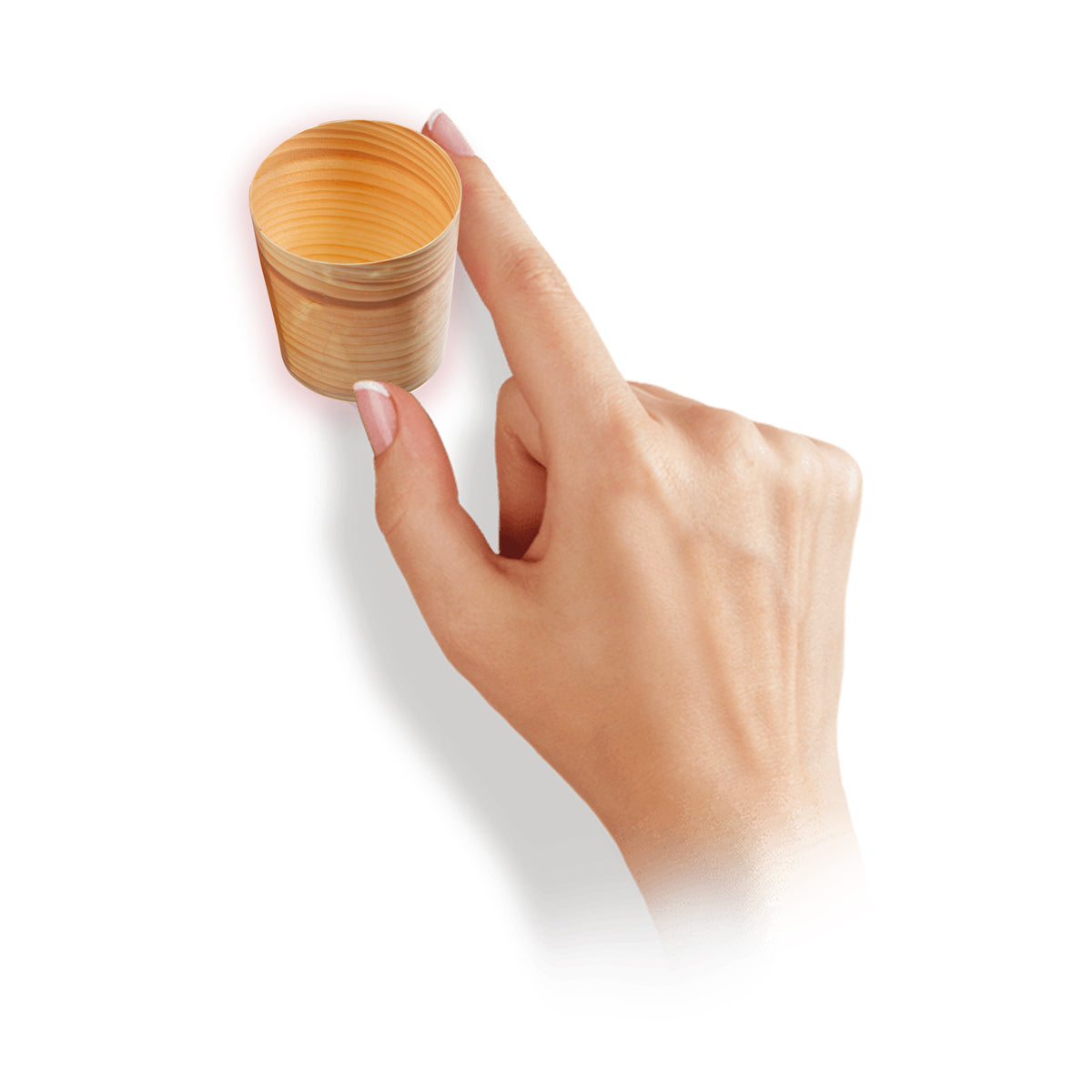 Tree Choice 2" Wooden Pine Cups (500 count)